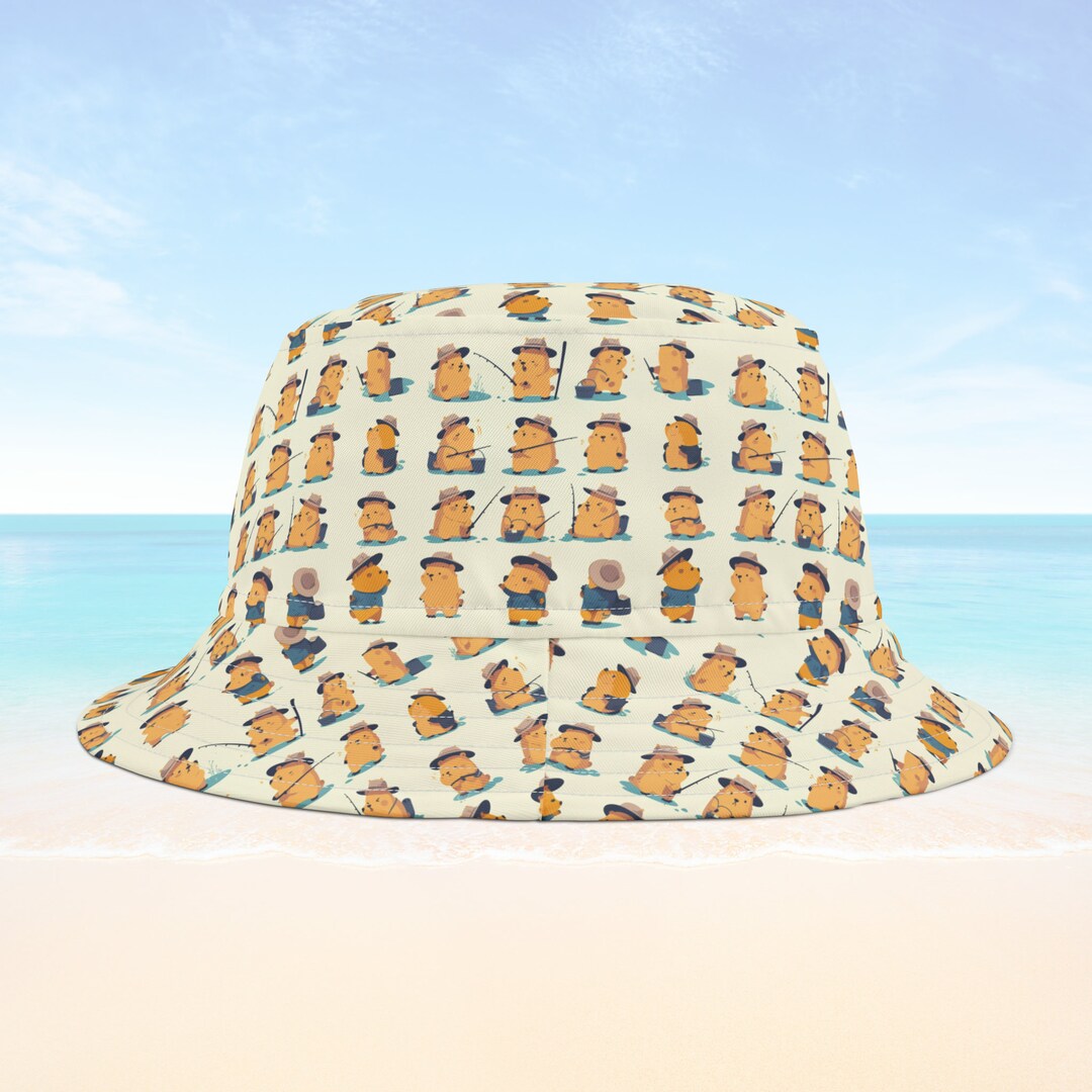 Capybara Summer Vibes Fishing Beach Lake Boating Travel Apparel Gear ...