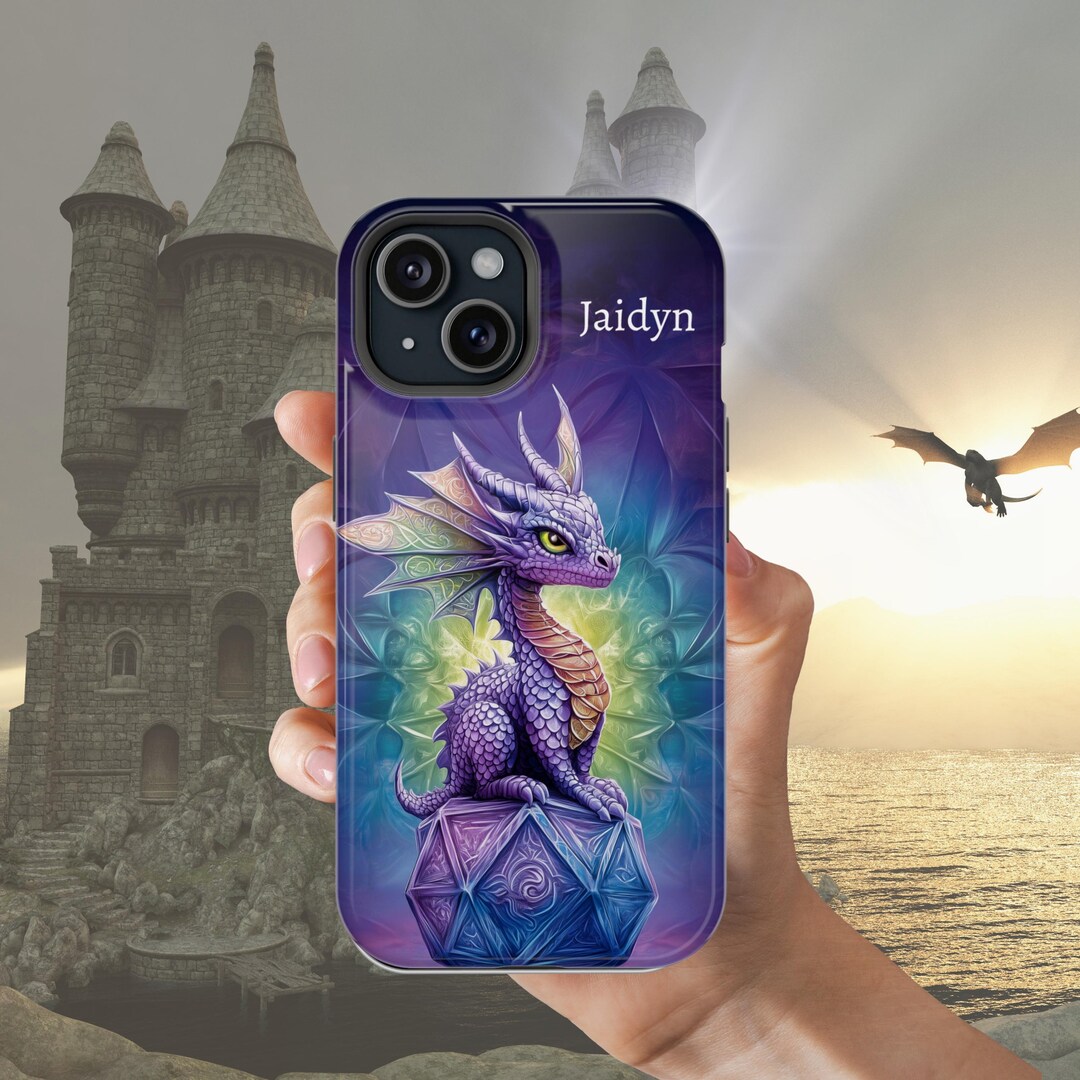 IPhone Case, Personalized, Dragon and Dice, Mystical Dragon iPhone ...