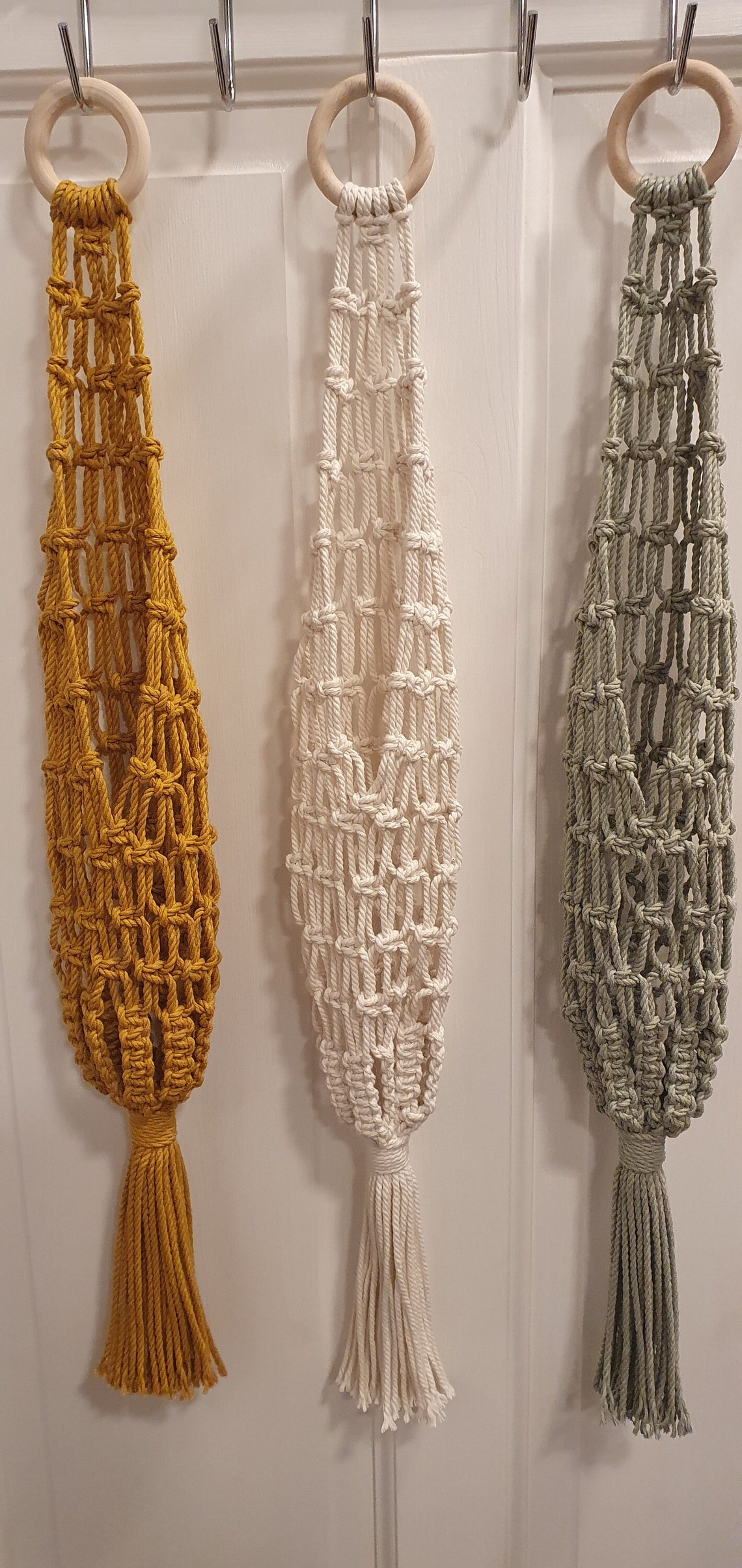 Macrame Hanging Fruit Basket, Vegetable Fruit Hanger, Kitchen Storage ...
