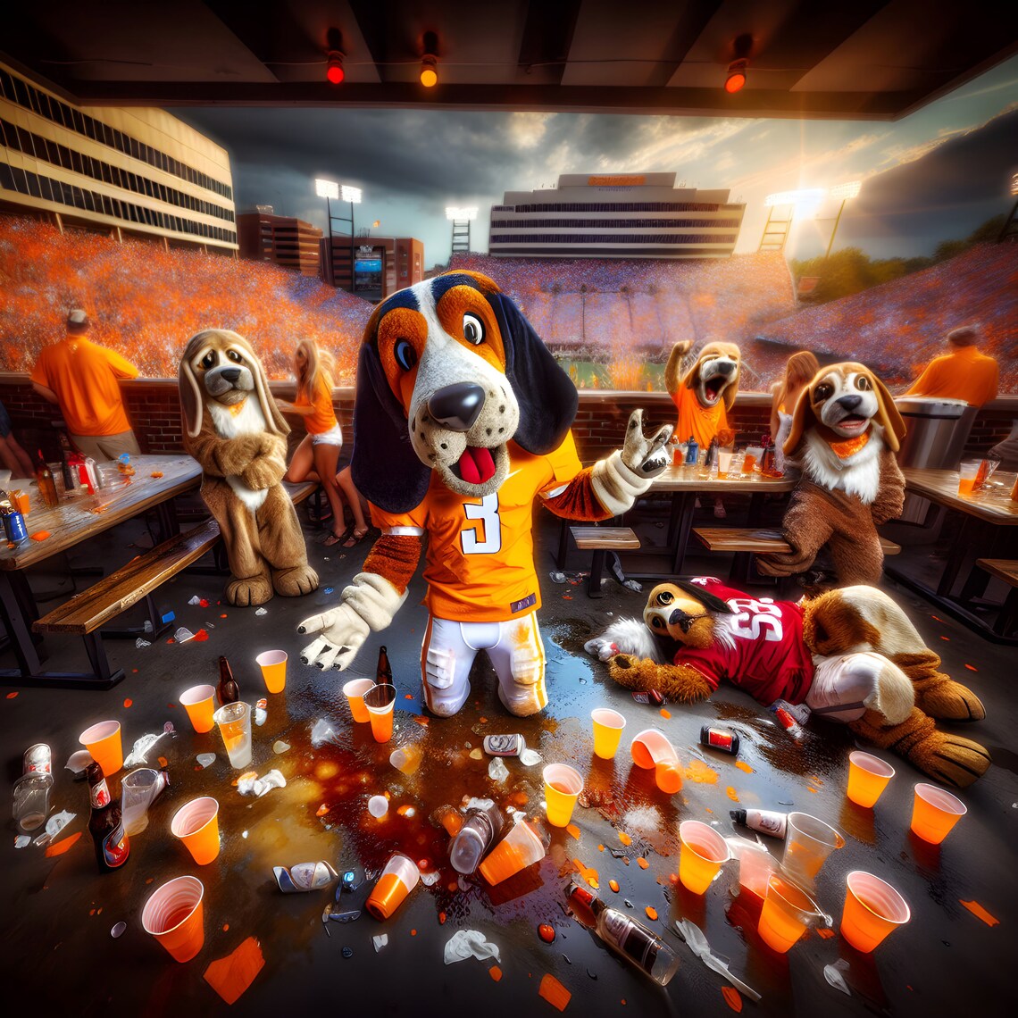 University of Tennessee, Smoky the Dog, UT, Orange and White ...