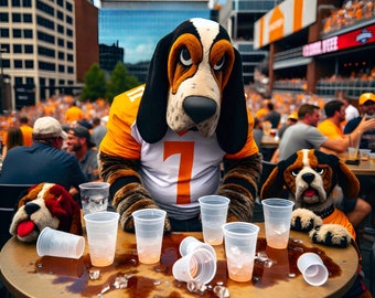 University of Tennessee, Smoky the Dog, UT, Orange and White ...