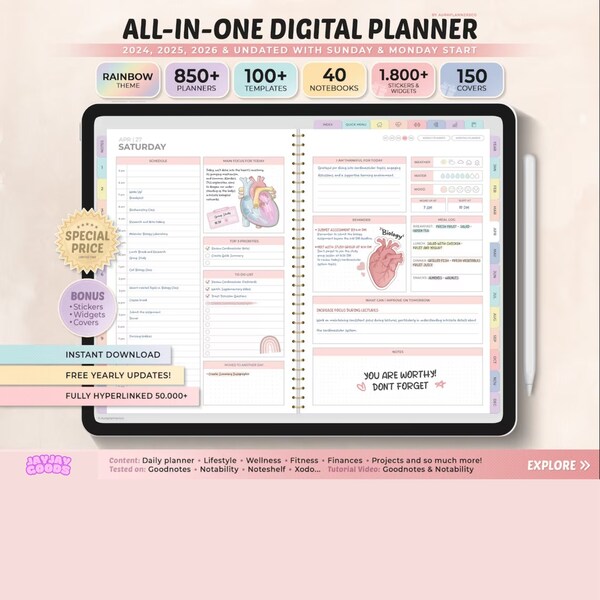Digital Planner - Etsy