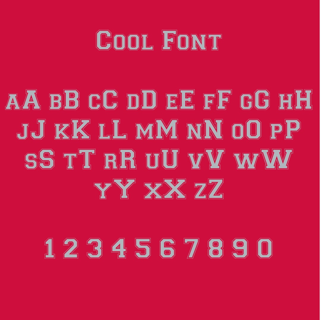 Cool Font, University Font, Sports Font, Cool Alphabet, Tff, Bold ...