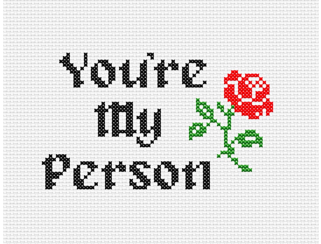 You're My Person Cross Stitch Pattern: Bachelor Nation DIY (digital ...