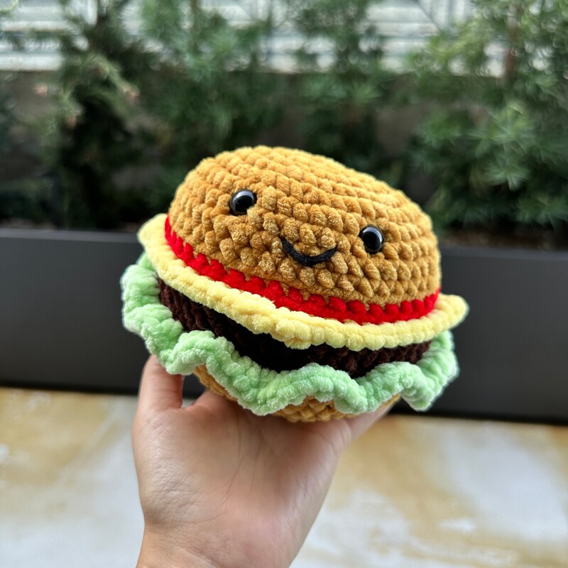 Crochet Cheeseburger - Etsy