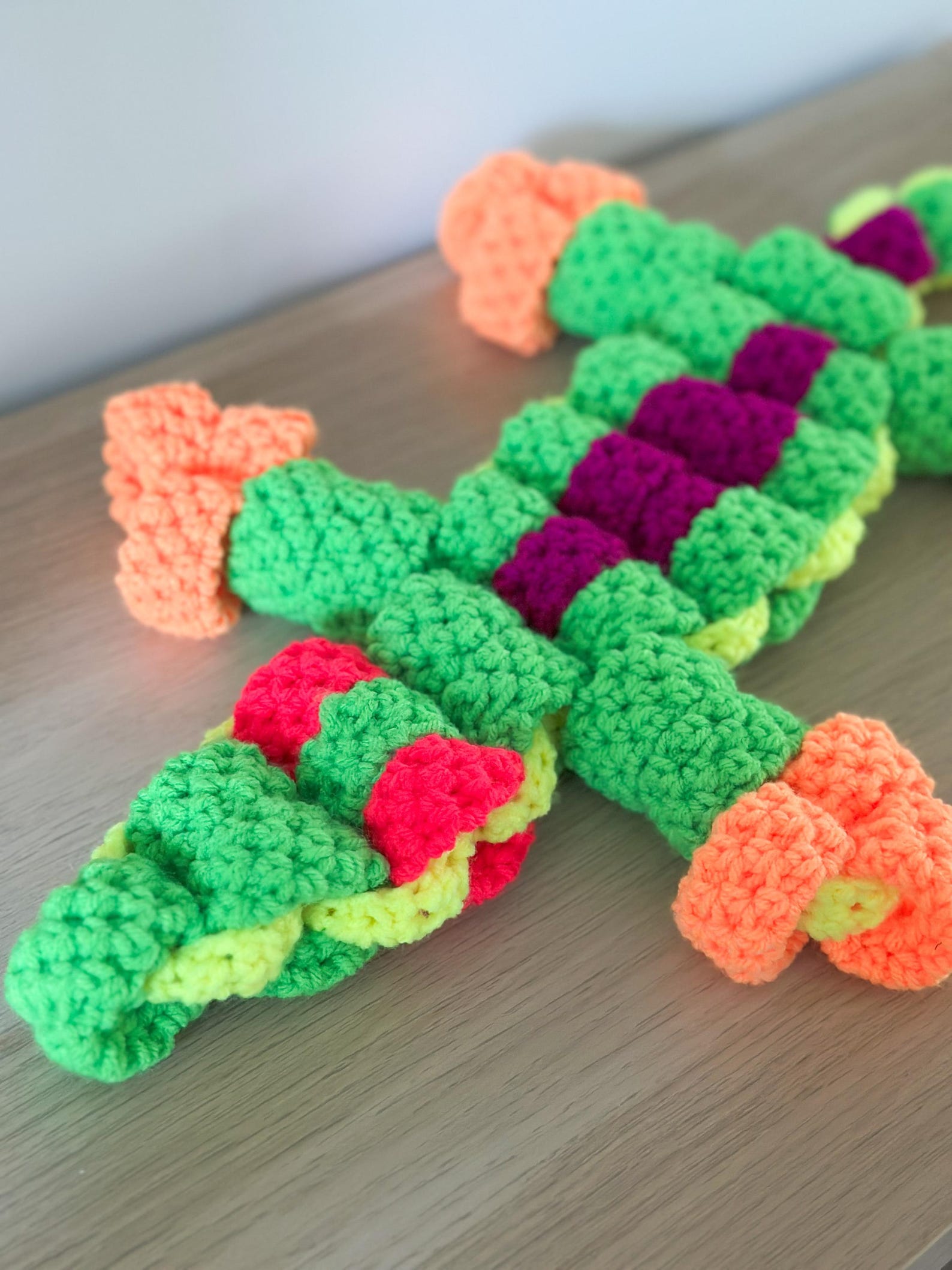 90’s Beaded Lizard Amigurumi | Handmade Plushie | Stuffed Animal - Etsy