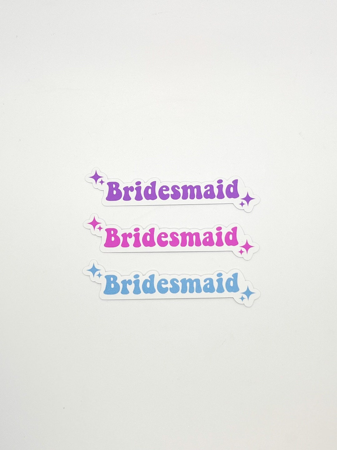 Bridesmaid Stickerd - Etsy