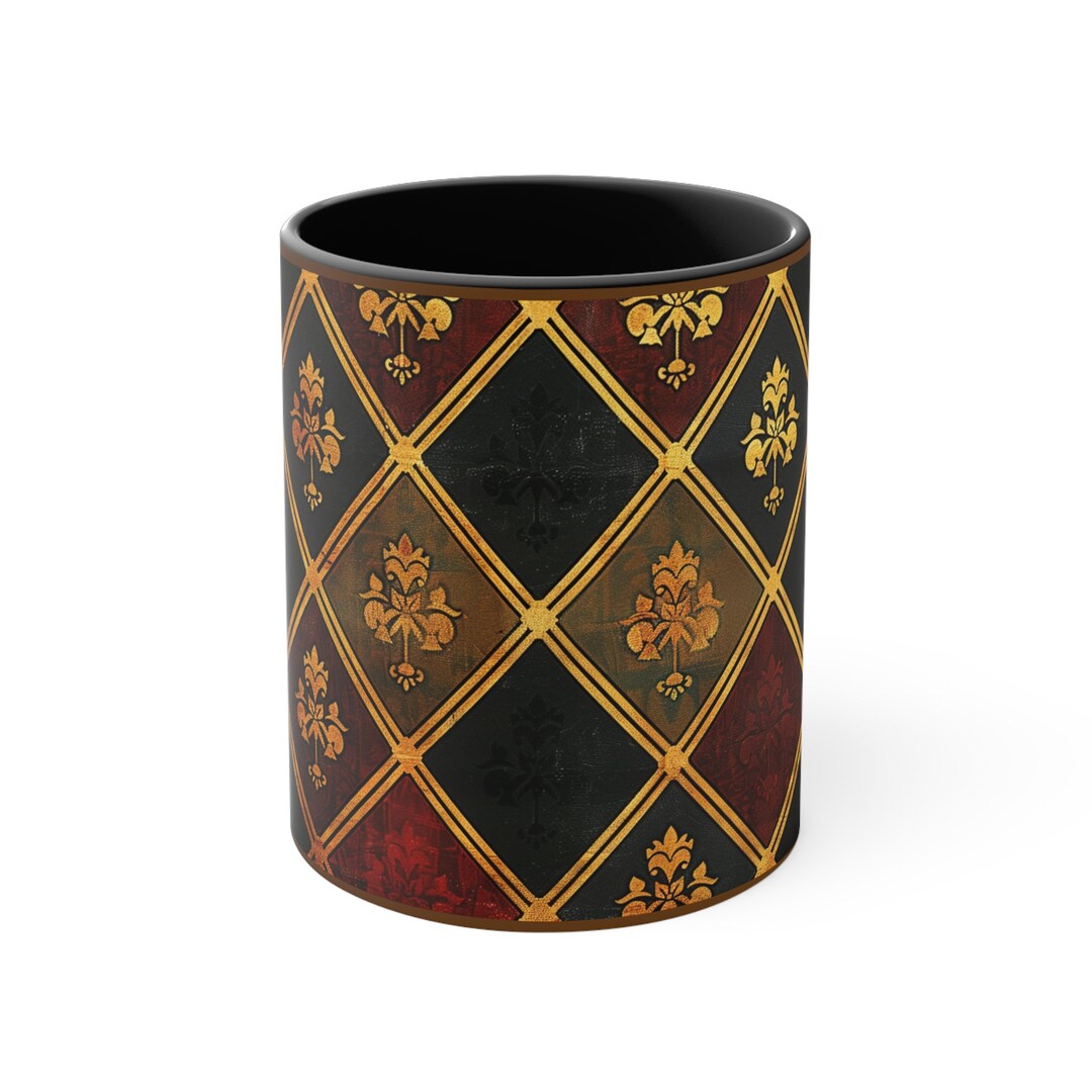 Preppy Argyle 04A Mug 11 Oz, Perfect Present for Art Lovers, Gift for ...