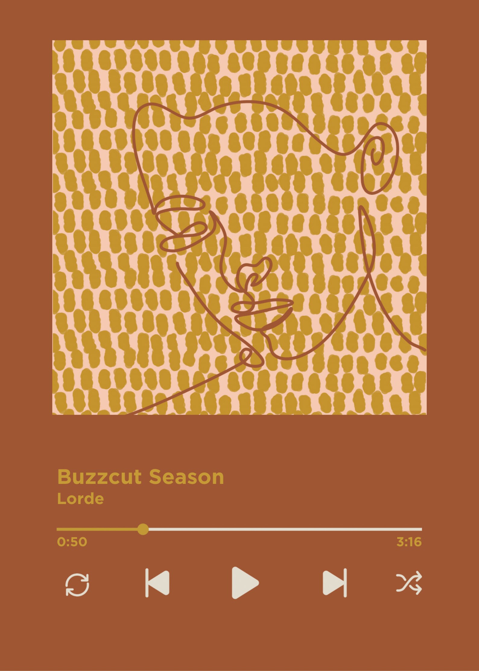 Spotify Art Editable Canva Template - Etsy