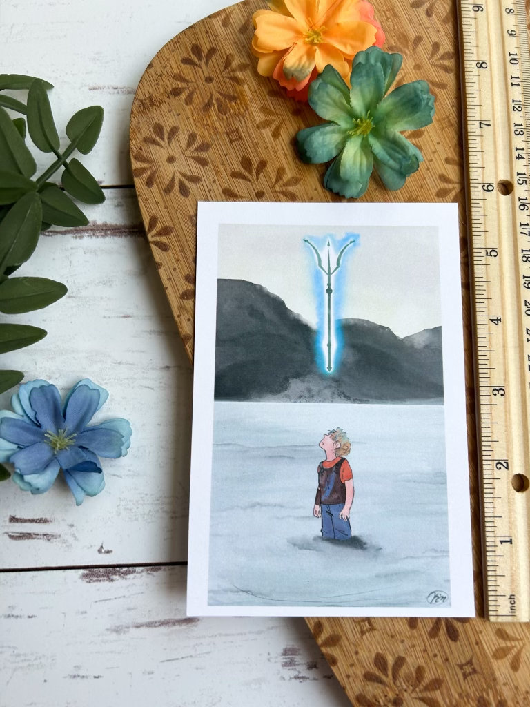 Percy Jackson Claimed by Poseidon Camp Halfblood Art Print - Etsy