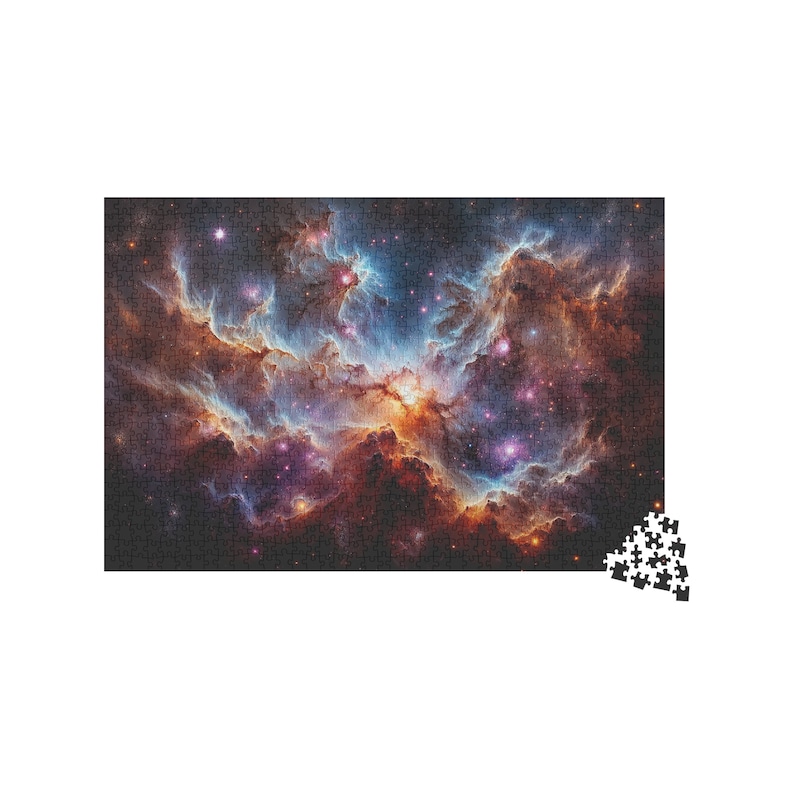 Starry Night Sky Puzzle 1014 Piece Nebula Jigsaw Cosmic Universe Adult ...