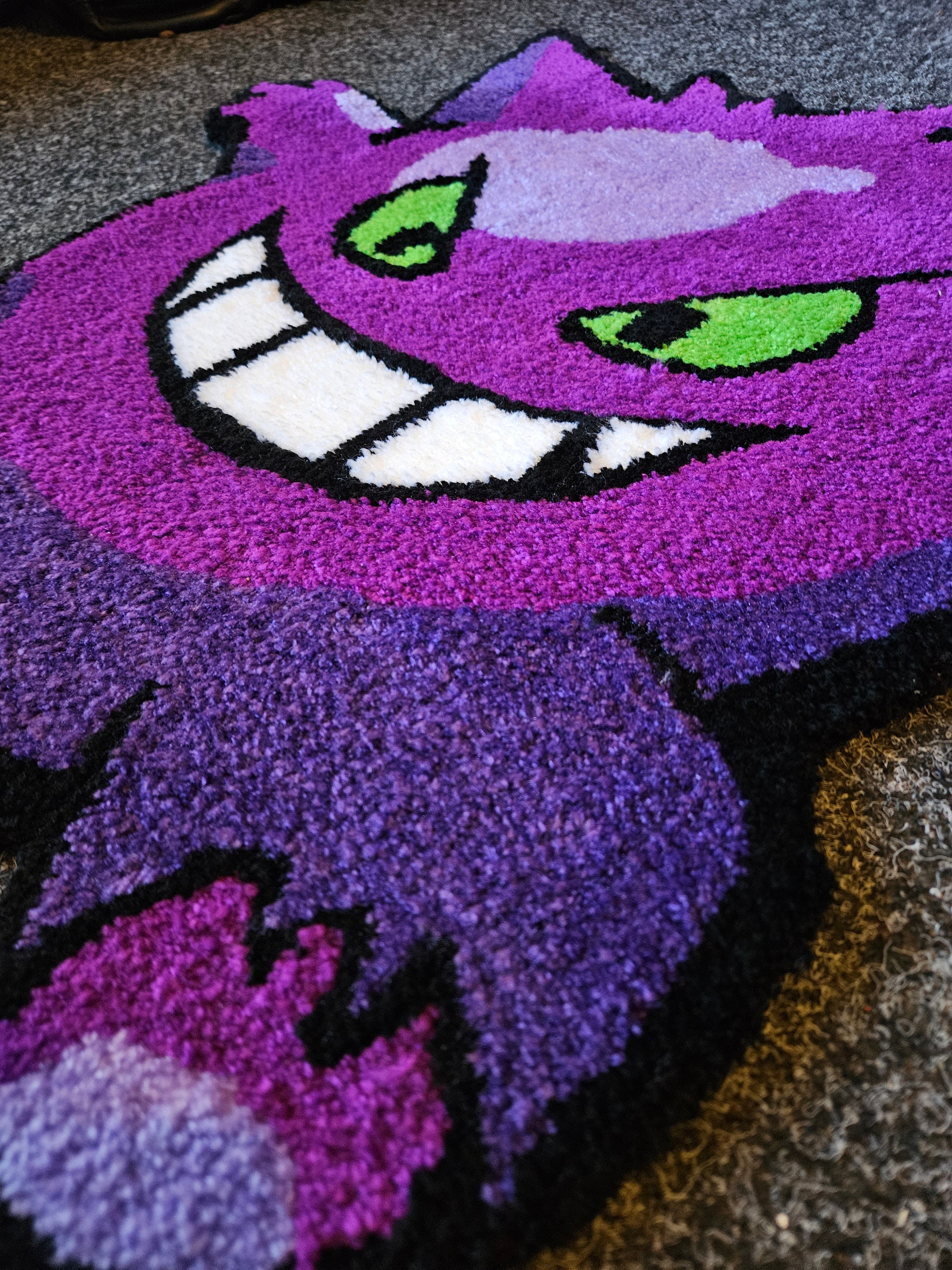 Gengar Pokemon Tufted Rug With Optional Eye Colour - Etsy