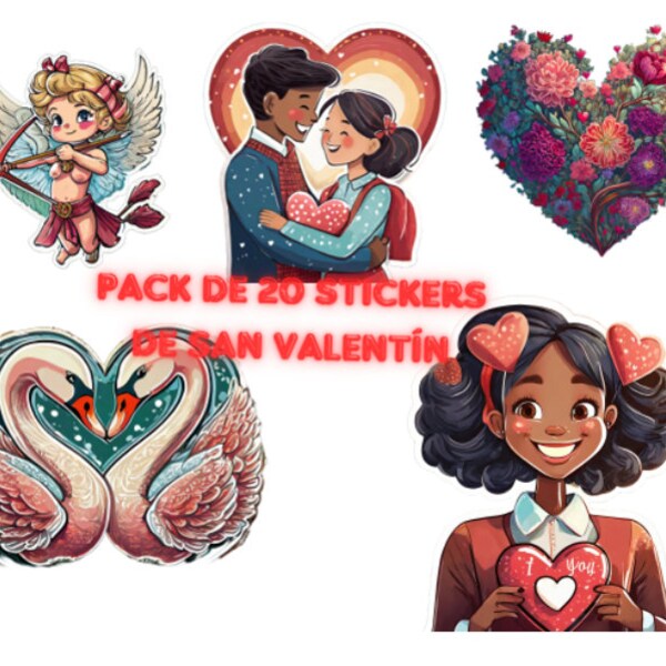 Saint Valentine Stickers - Etsy