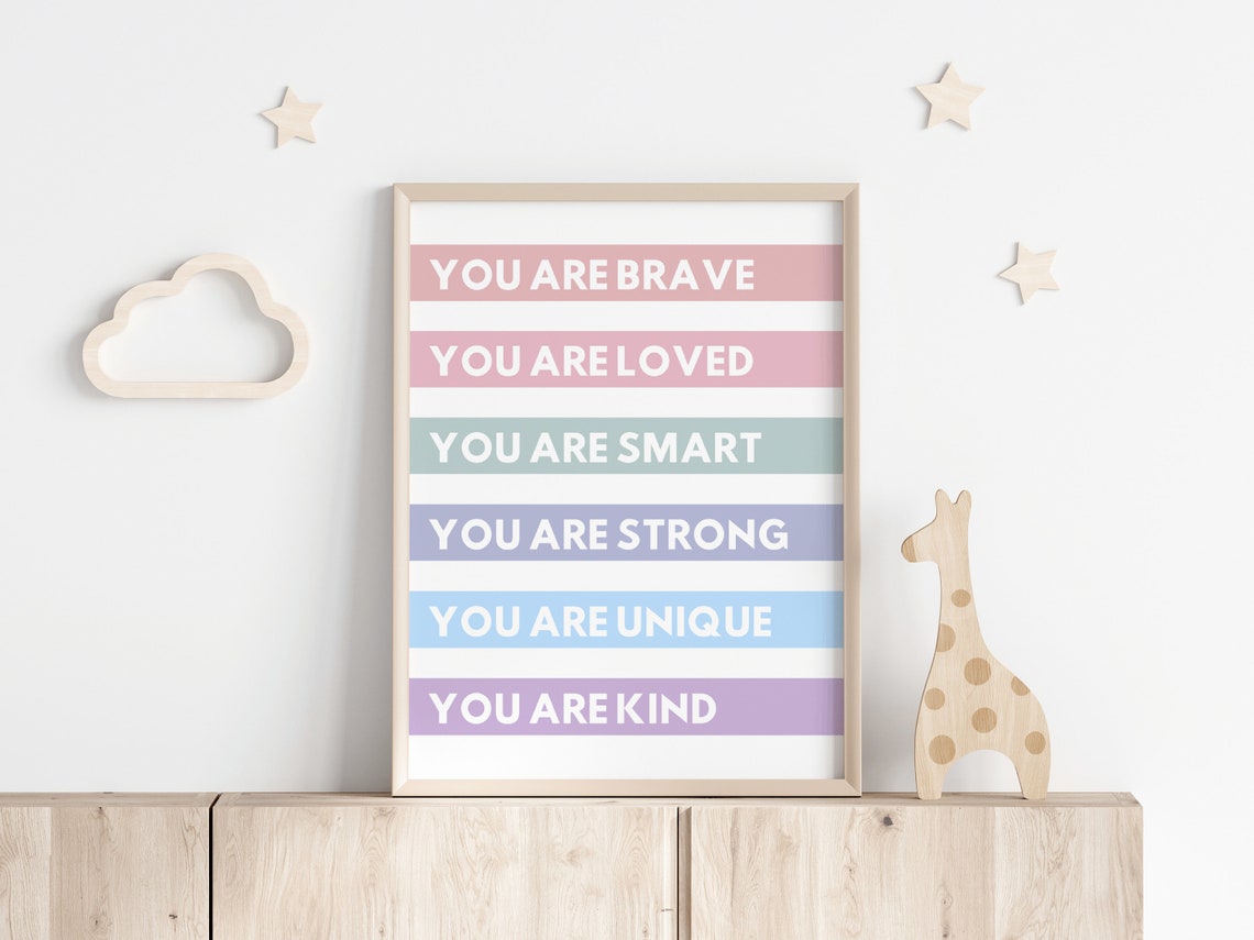 Affirmation Poster for Kids, Affirmation Nursery Classroom Posters, I ...