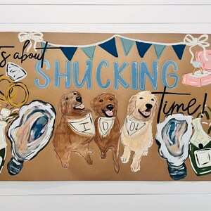 Hand Painted Custom Party Banner- Birthday Banner- Kraft Paper Banner ...