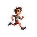 Male Runner vinyl Sticker, Vinyl Decal, Laptop, Tumbler, Notebook, Safe ...