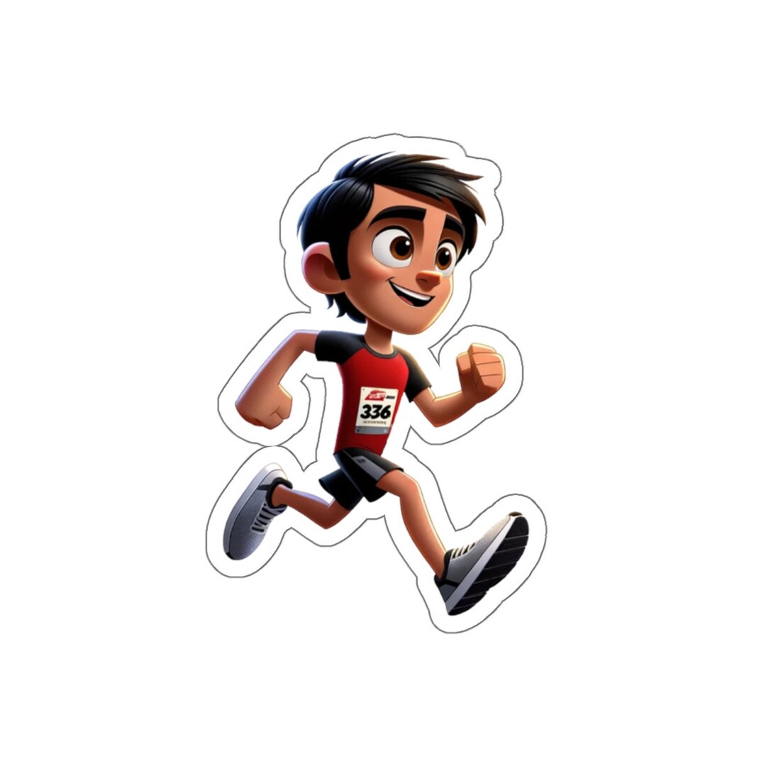 Male Runner 2 (vinyl Sticker, Vinyl Decal, Laptop, Tumbler, Notebook ...