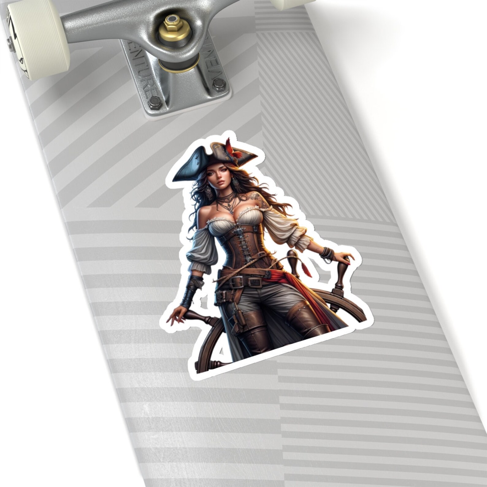 Female Pirate 10(vinyl Sticker, Vinyl Decal, Laptop, Tumbler, Notebook ...