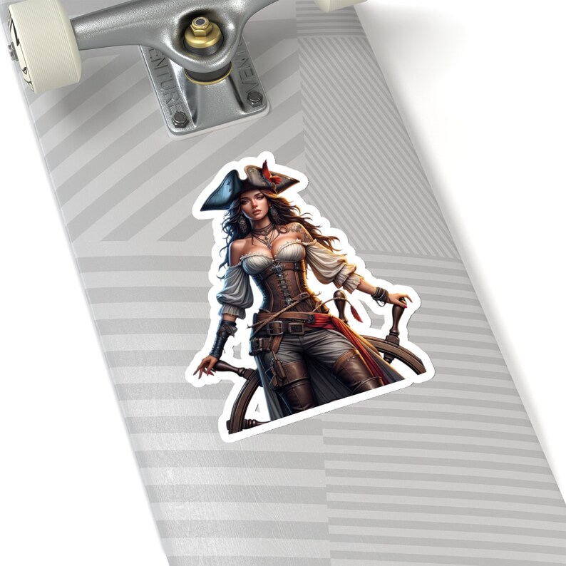 Female Pirate 10(vinyl Sticker, Vinyl Decal, Laptop, Tumbler, Notebook ...