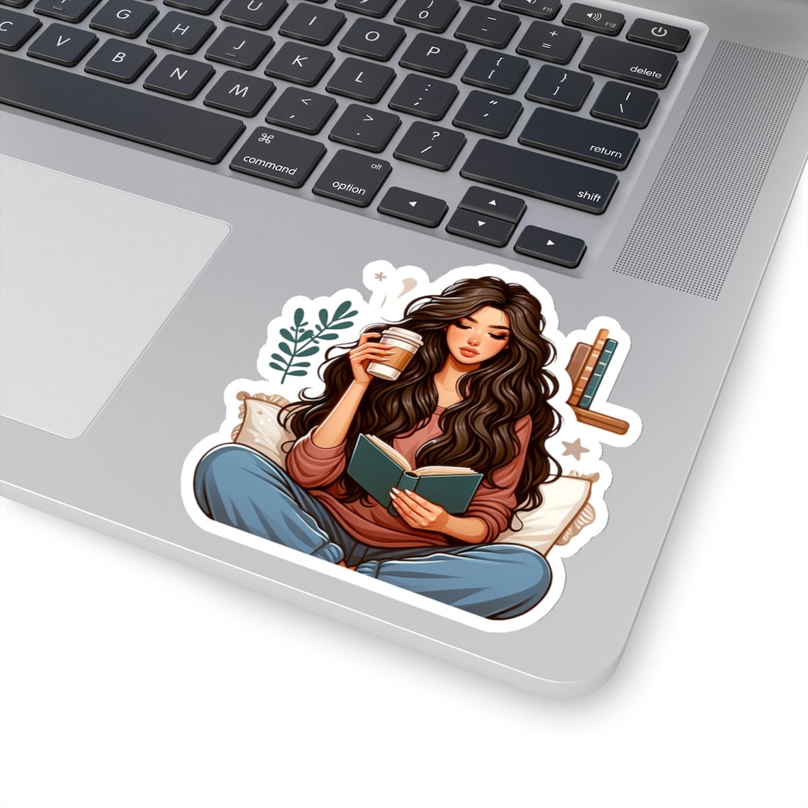 Coffee and Books (vinyl Sticker, Vinyl Decal, Laptop, Tumbler, Notebook ...