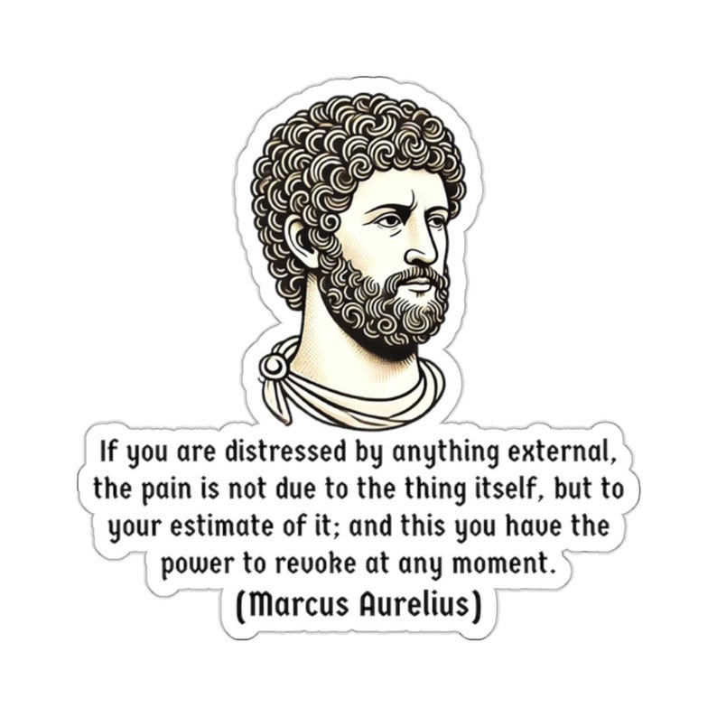 Marcus Aurelius 5 (vinyl Sticker, Vinyl Decal, Laptop, Tumbler ...