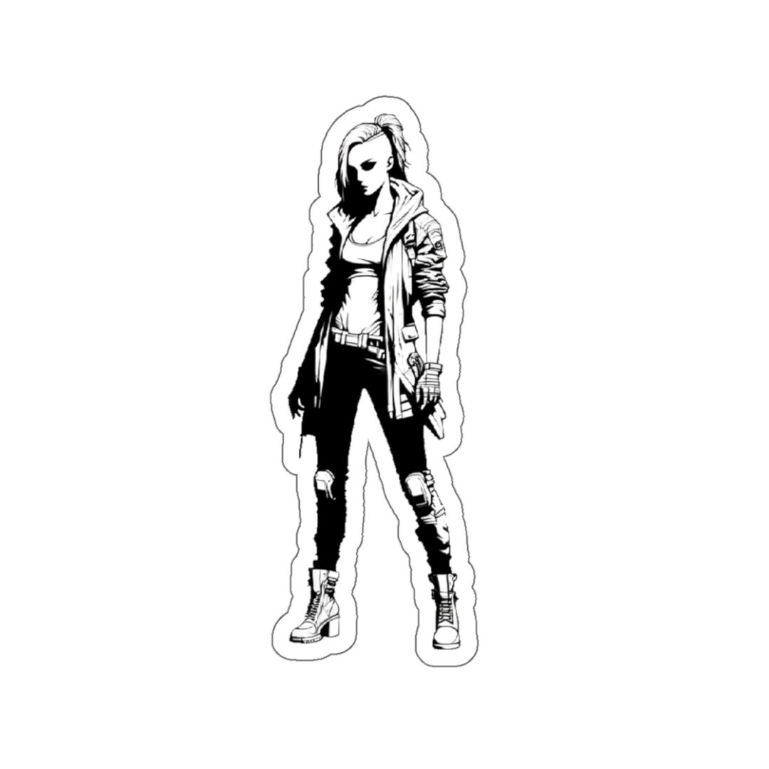 Dystopian Female (vinyl Sticker, Vinyl Decal, Laptop, Tumbler, Notebook ...