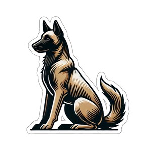Belgian Malinois (vinyl Sticker, Vinyl Decal, Laptop, Tumbler, Notebook ...