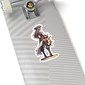 Female Pirate 8(vinyl Sticker, Vinyl Decal, Laptop, Tumbler, Notebook ...