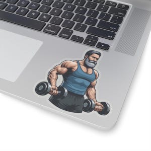 Body Builder 3 (vinyl Sticker, Vinyl Decal, Laptop, Tumbler, Notebook ...