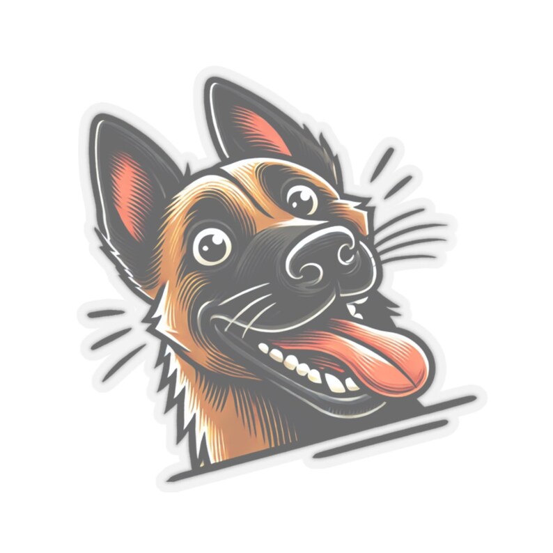 Belgian Malinois vinyl Sticker, Vinyl Decal, Laptop, Tumbler, Notebook ...