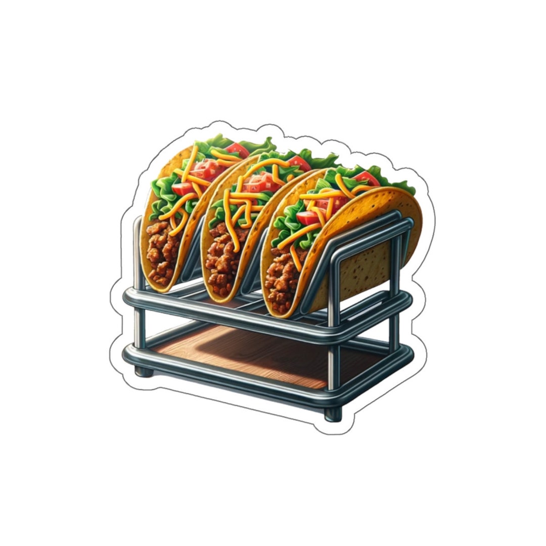Rack of Tacos (vinyl Sticker, Vinyl Decal, Laptop, Tumbler, Notebook ...