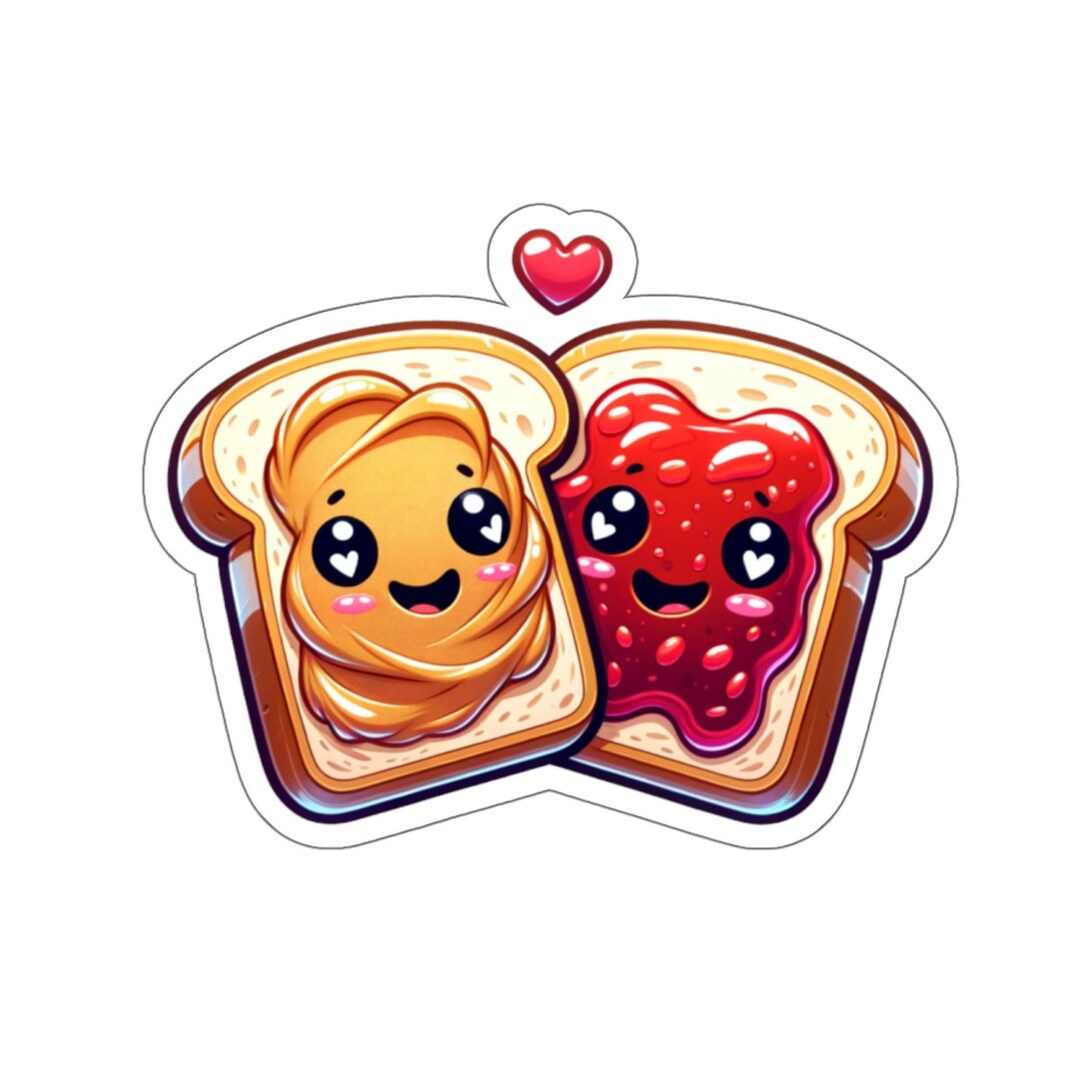 PB&J Love (vinyl Sticker, Vinyl Decal, Laptop, Tumbler, Notebook, Safe ...