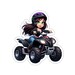 ATV Girl (vinyl Sticker, Vinyl Decal, Laptop, Tumbler, Notebook, Safe ...