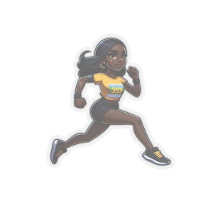 Female Runner 8 vinyl Sticker, Vinyl Decal, Laptop, Tumbler, Notebook ...