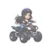ATV Girl (vinyl Sticker, Vinyl Decal, Laptop, Tumbler, Notebook, Safe ...