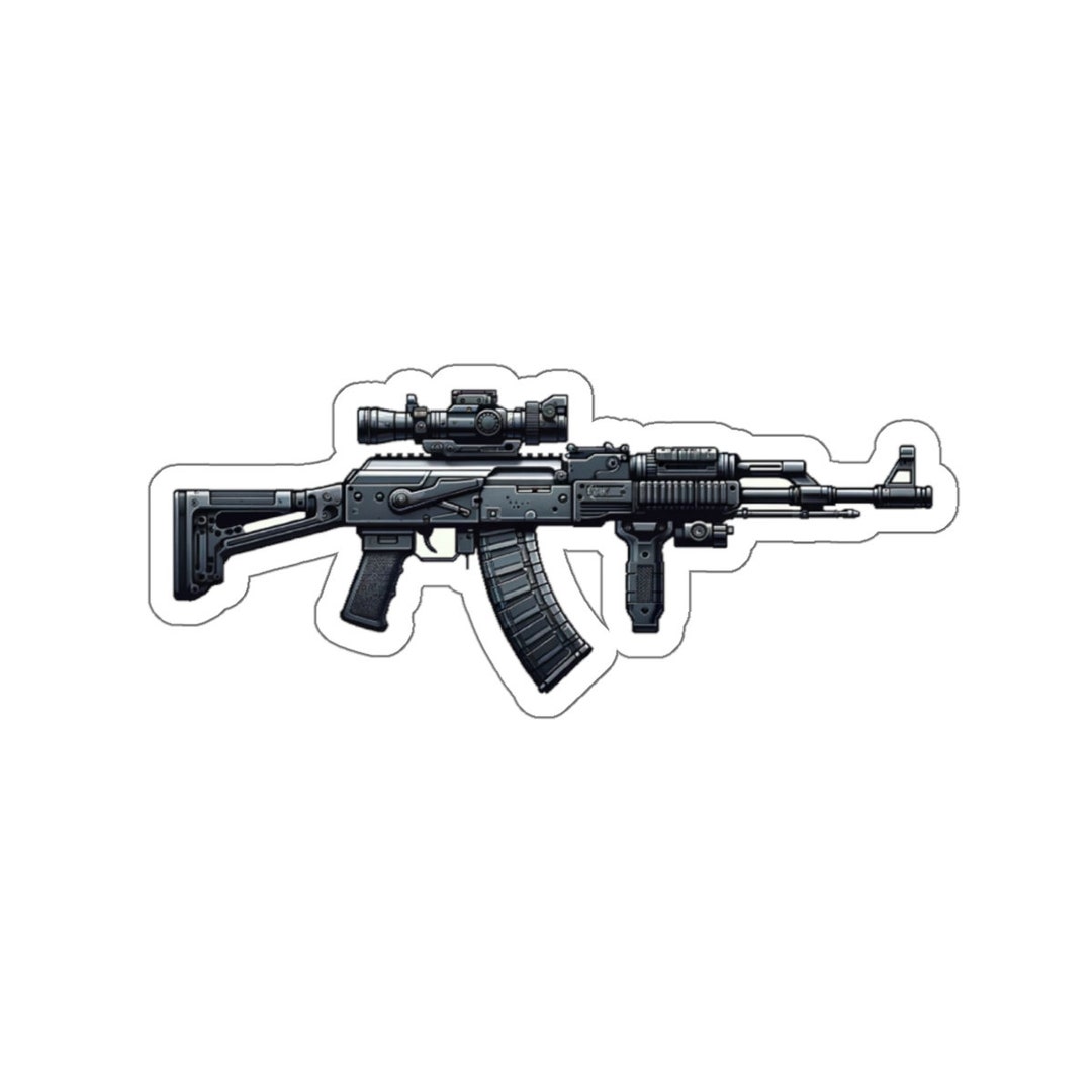 AK Rifle 2 (vinyl Sticker, Vinyl Decal, Laptop, Tumbler, Notebook, Safe ...