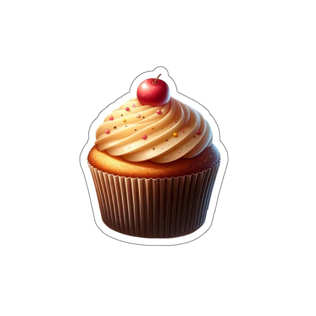 Cupcake (vinyl Sticker, Vinyl Decal, Laptop, Tumbler, Notebook, Safe ...