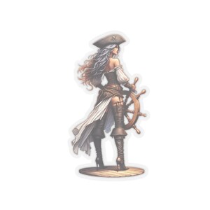Female Pirate 8(vinyl Sticker, Vinyl Decal, Laptop, Tumbler, Notebook ...