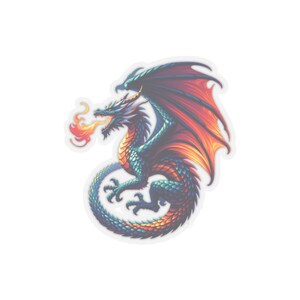 Dragon 4 (vinyl Sticker, Vinyl Decal, Laptop, Tumbler, Notebook, Safe ...