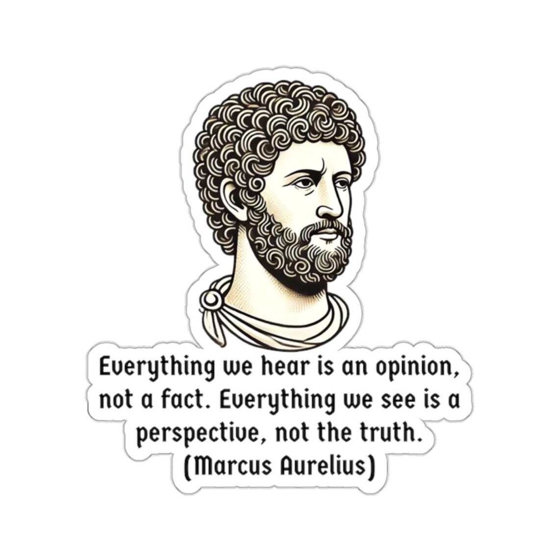 Marcus Aurelius 4 (vinyl Sticker, Vinyl Decal, Laptop, Tumbler ...