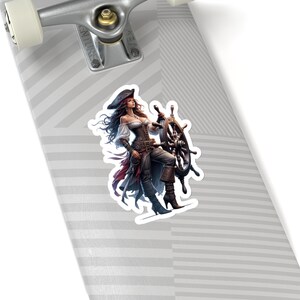 Female Pirate 9(vinyl Sticker, Vinyl Decal, Laptop, Tumbler, Notebook ...