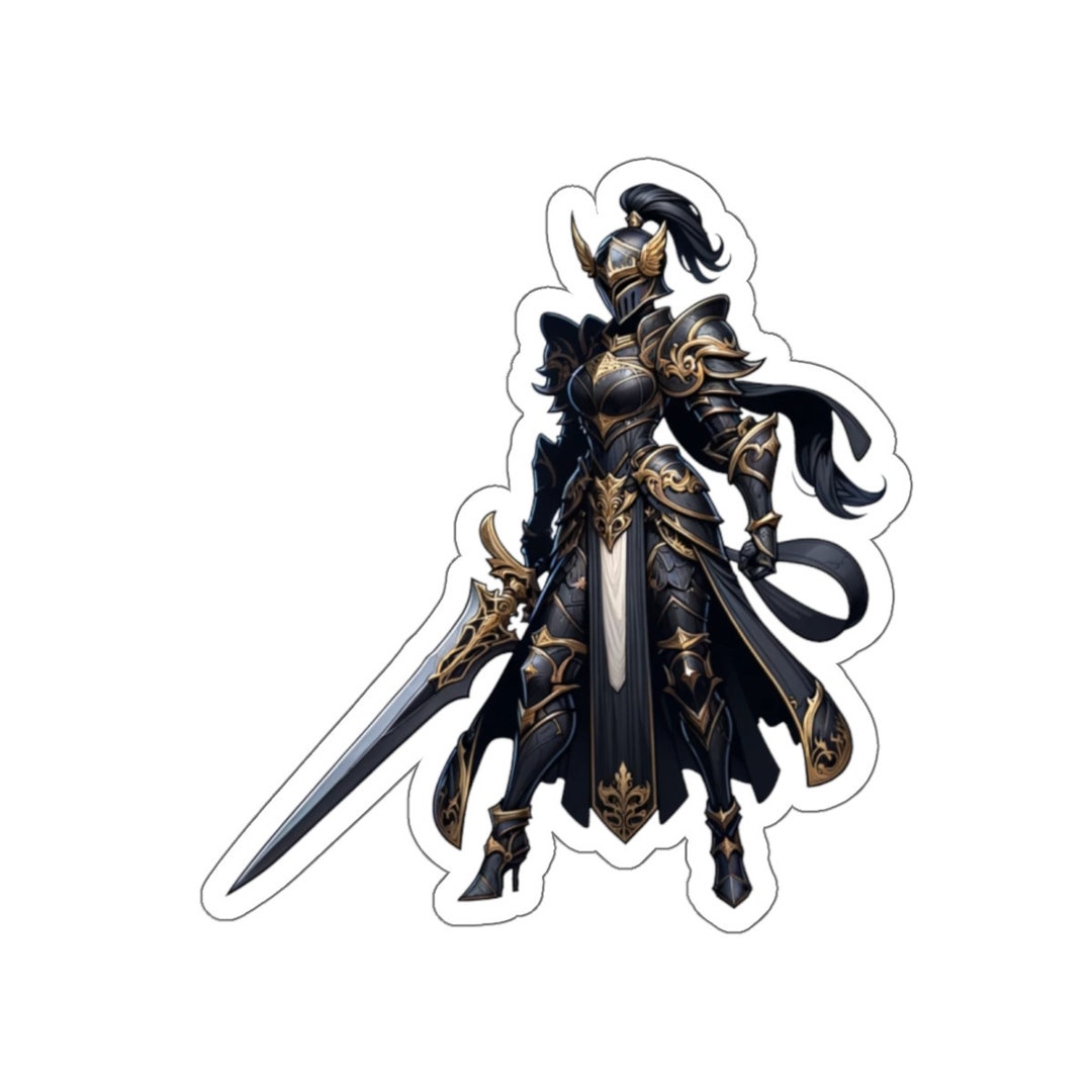 Female Paladin 10 vinyl Sticker, Vinyl Decal, Laptop, Tumbler, Notebook ...