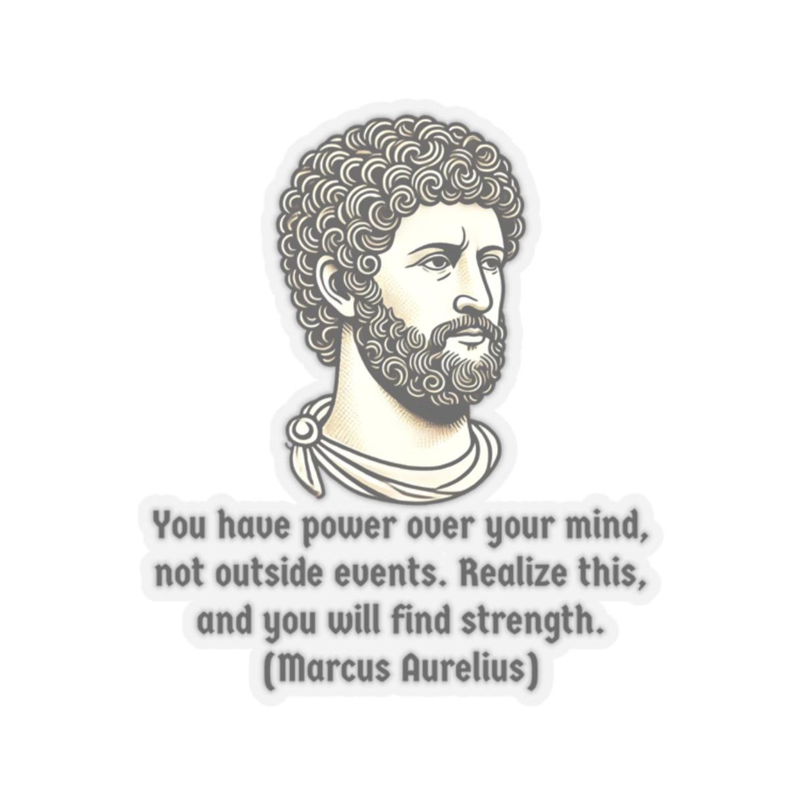 Marcus Aurelius 3 (vinyl Sticker, Vinyl Decal, Laptop, Tumbler ...