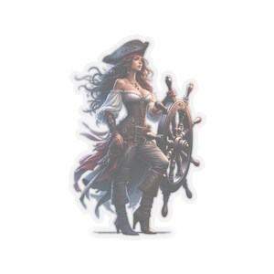 Female Pirate 9(vinyl Sticker, Vinyl Decal, Laptop, Tumbler, Notebook ...