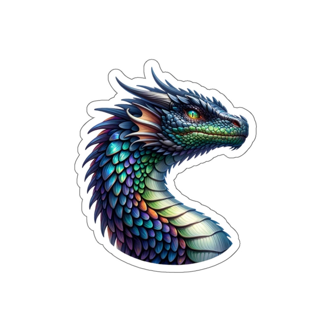 Dragon 3 (vinyl Sticker, Vinyl Decal, Laptop, Tumbler, Notebook, Safe ...