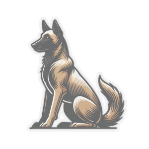 Belgian Malinois (vinyl Sticker, Vinyl Decal, Laptop, Tumbler, Notebook ...