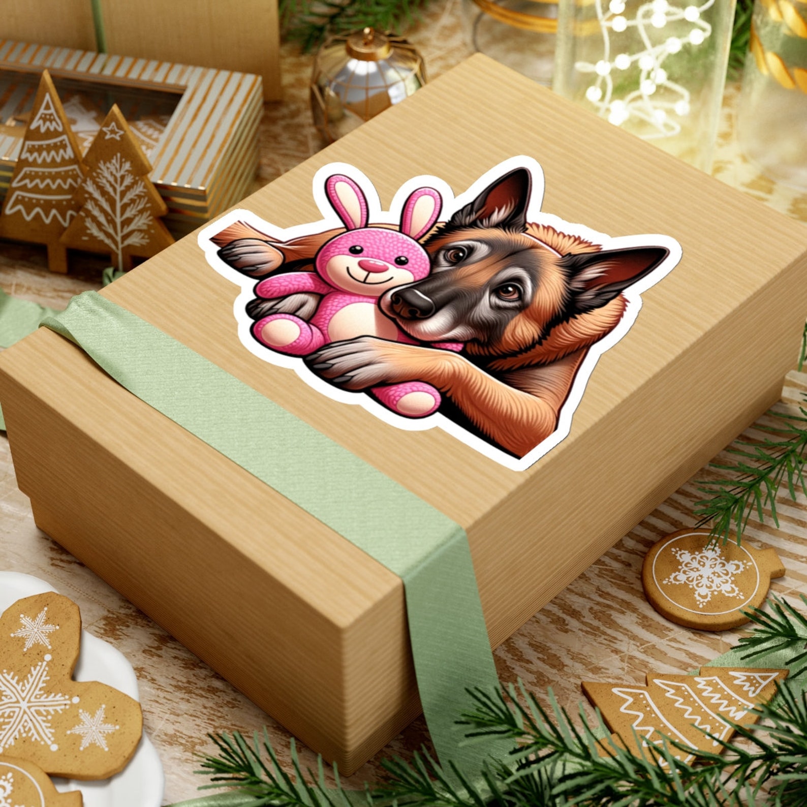 Senior Belgian Malinois (vinyl Sticker, Vinyl Decal, Laptop, Tumbler ...