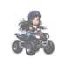 ATV Girl (vinyl Sticker, Vinyl Decal, Laptop, Tumbler, Notebook, Safe ...