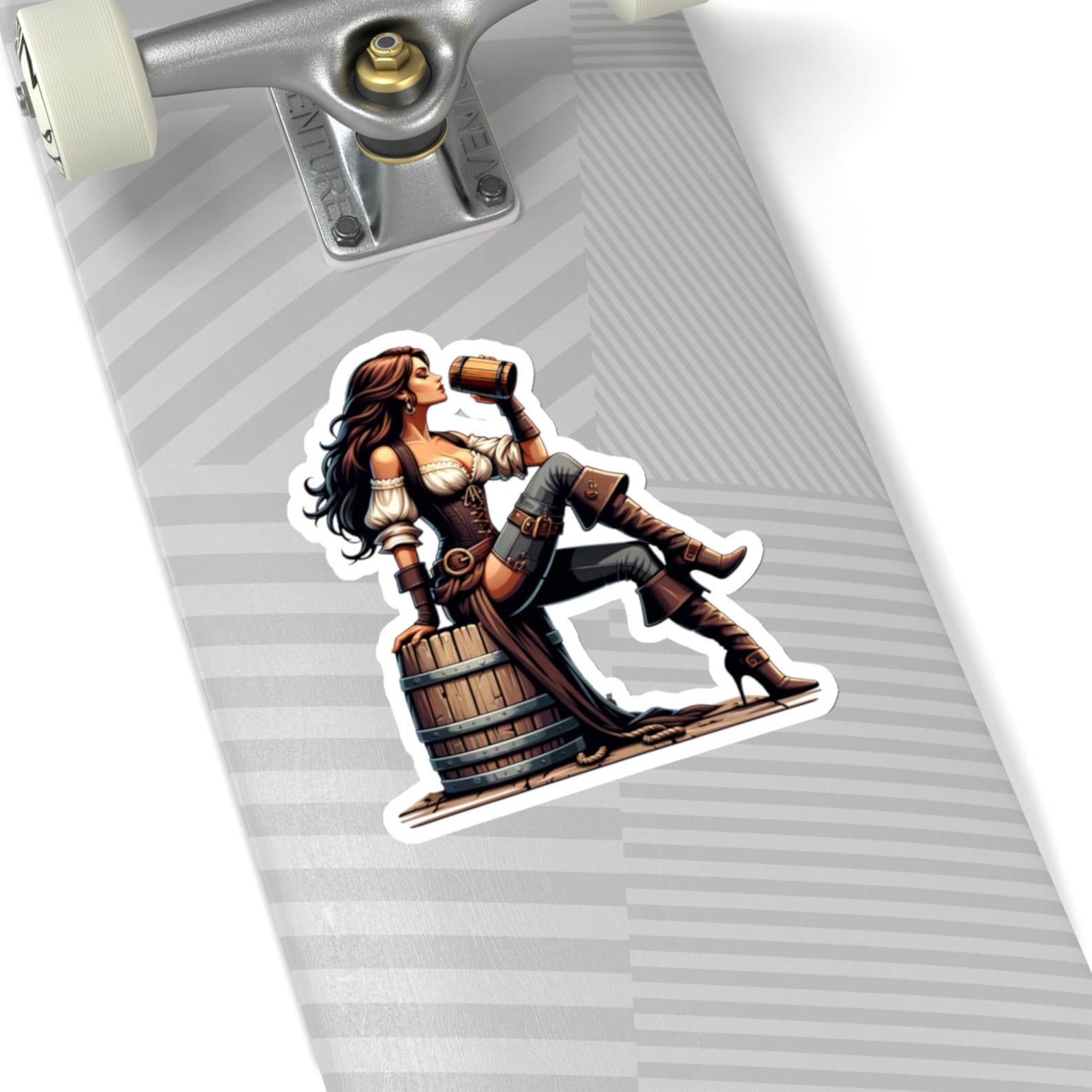 Female Pirate 3vinyl Sticker, Vinyl Decal, Laptop, Tumbler, Notebook ...