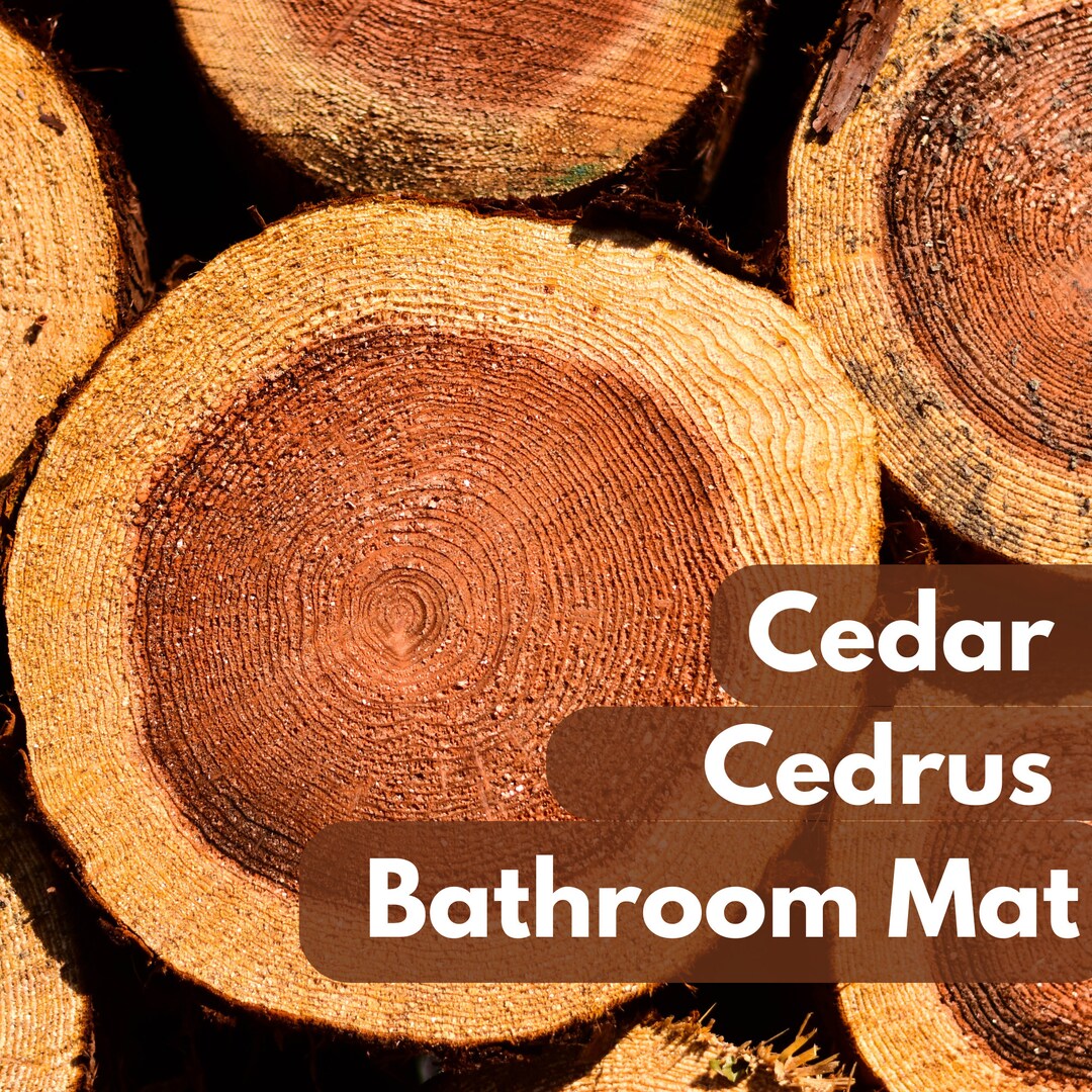 Cedar Bathroom Mat, Relax Fragrant Shower Luxury Rug, Must Have ...